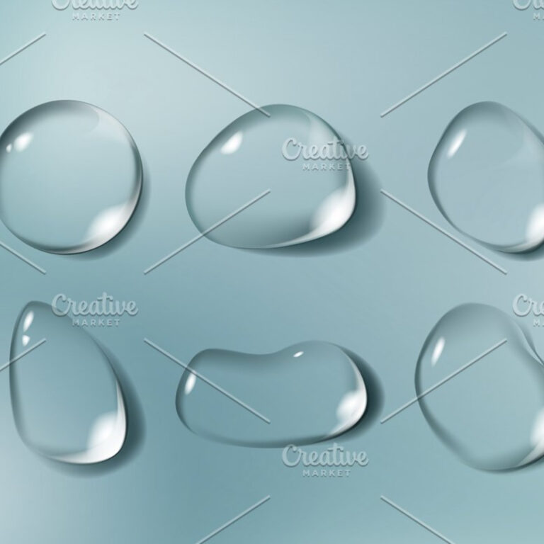 Realistic Water Drops Set – MasterBundles