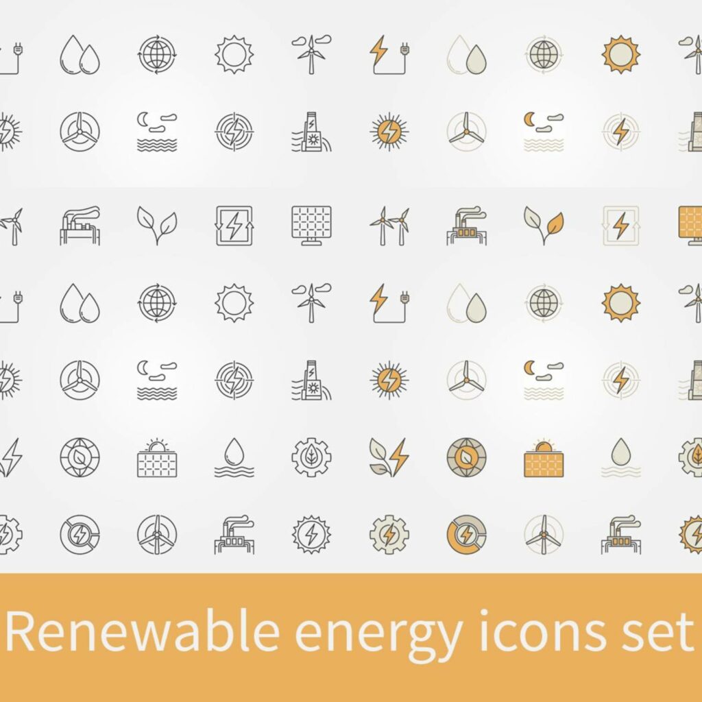 Renewable Energy Icons Set – MasterBundles