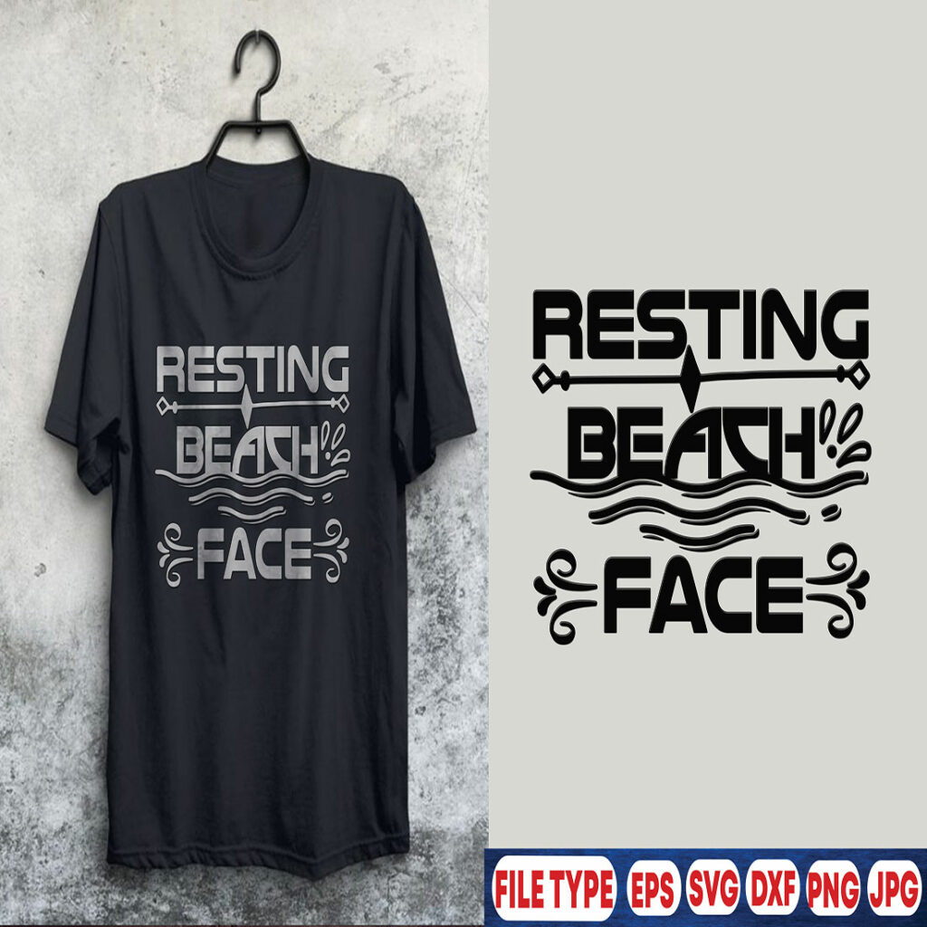 Resting Beach Face T-Shirt - MasterBundles