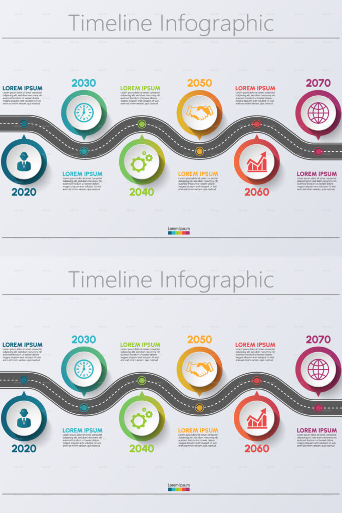 Roadmap Infographics Template – MasterBundles