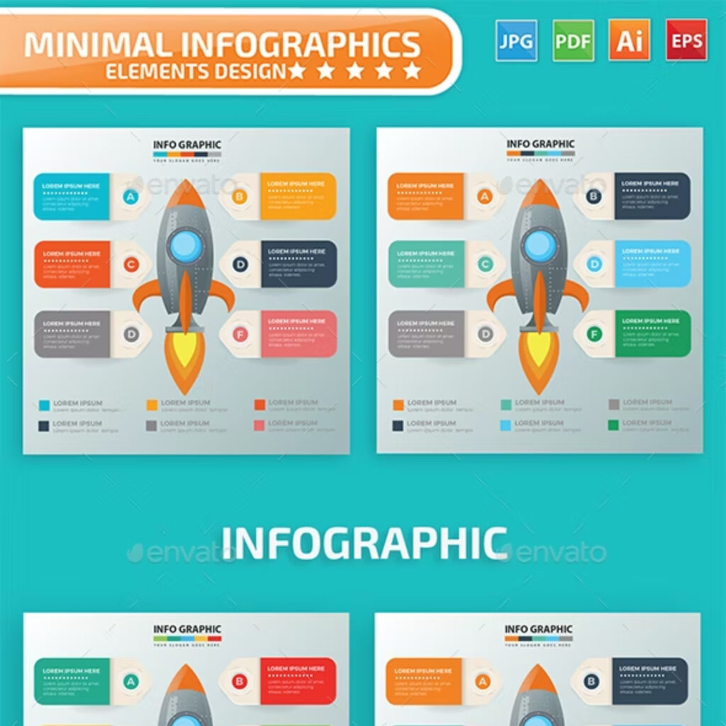 Rocket Infographic Design – MasterBundles