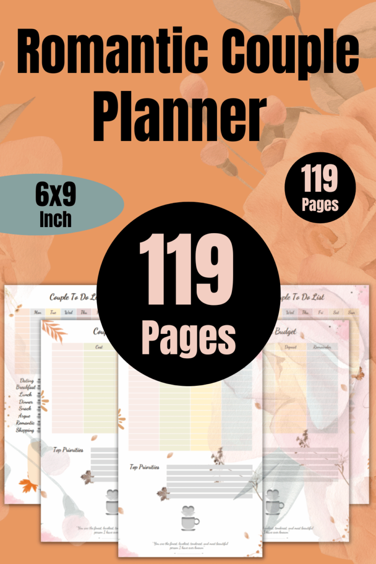 Romantic Couple Planner | MasterBundles