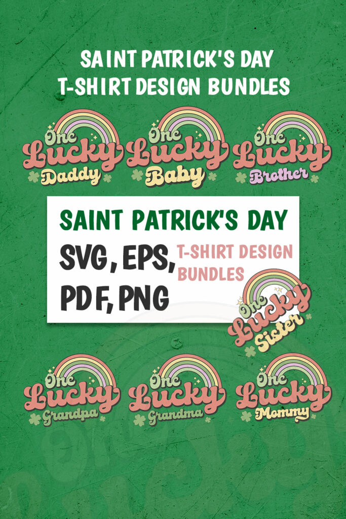 Saint Patrick’s Day 07 Typography T-shirt bundles | MasterBundles