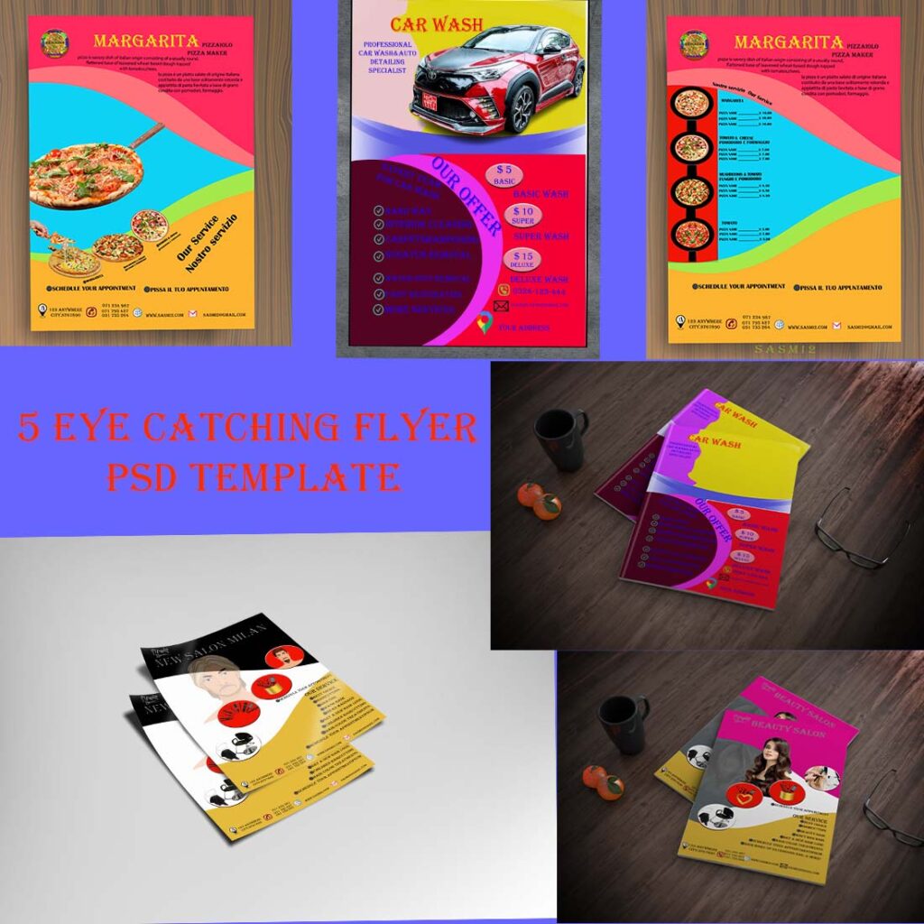 5.Eye Catching Flyer PSD Tamplate | MasterBundles