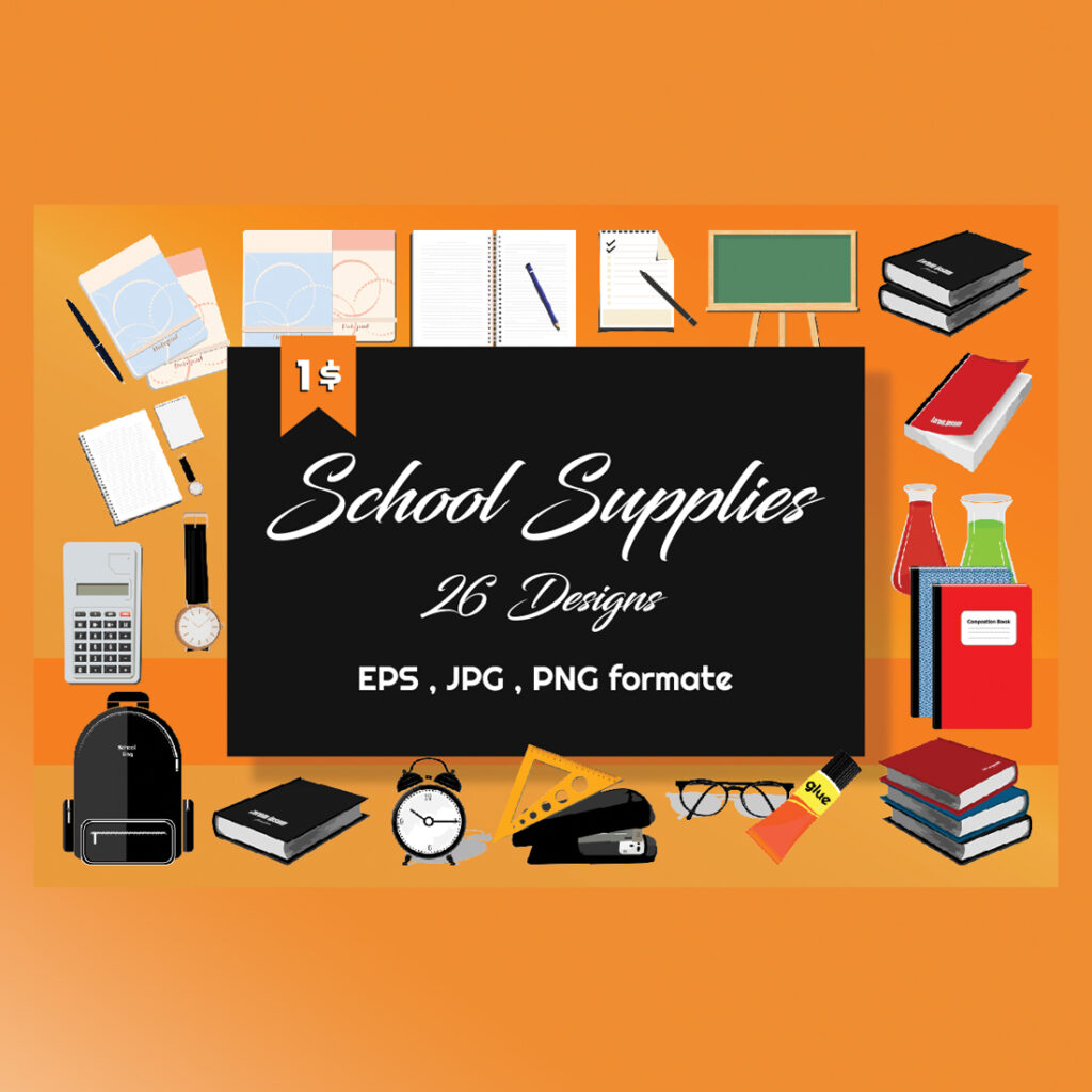 school supplies | MasterBundles