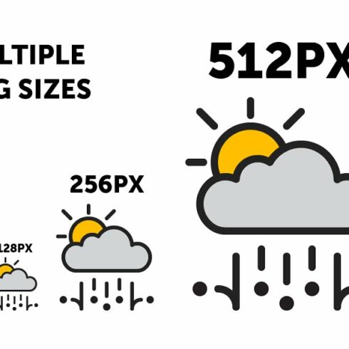 Weather Icon Set - 60(x2) Icons – MasterBundles