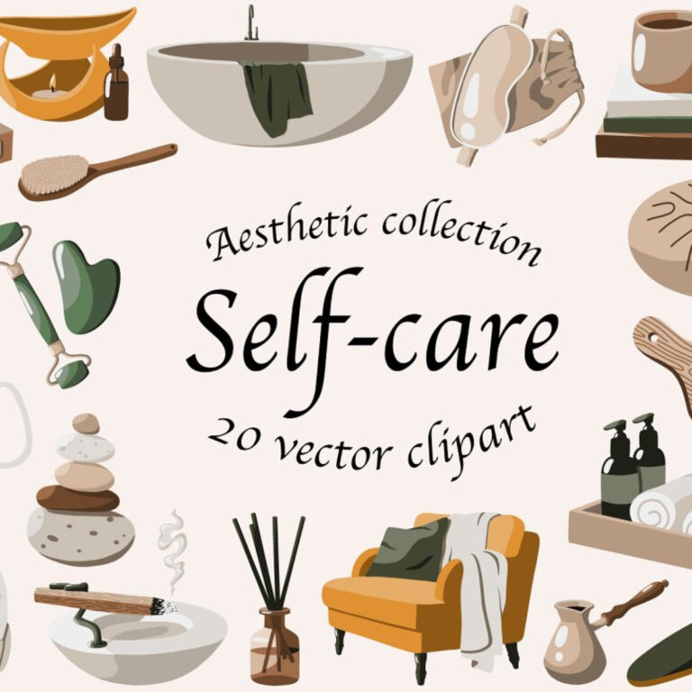 Self-Care Vector Clipart – MasterBundles