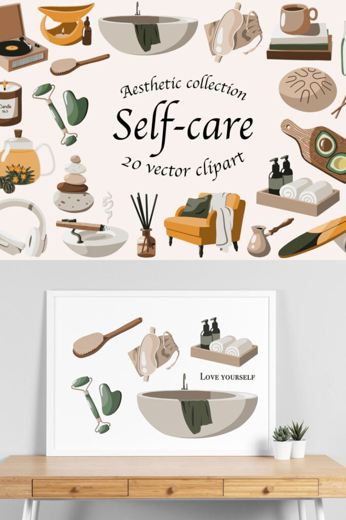 Self-Care Vector Clipart – MasterBundles