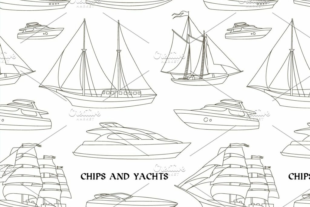 Ships And Yachts Pattern – MasterBundles