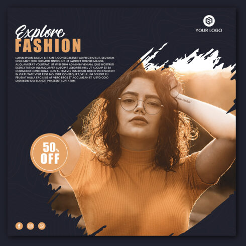Social Media Post Design Fashion | MasterBundles