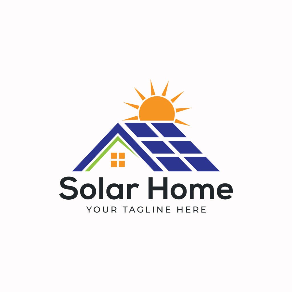 Solar Home Logo Template - MasterBundles
