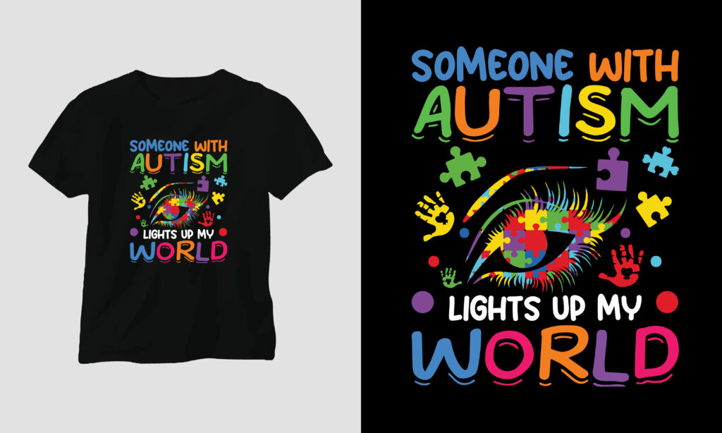 Set of 20 Autism special t-shirt design template - MasterBundles