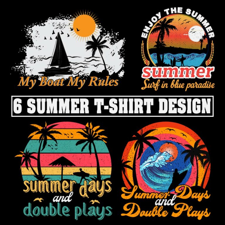 Summer T-Shirt Design Bundle | MasterBundles