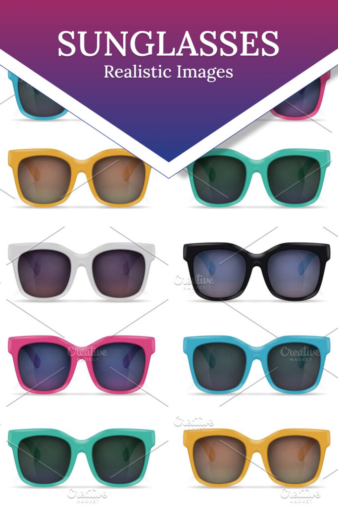 Sunglasses Realistic Images – MasterBundles