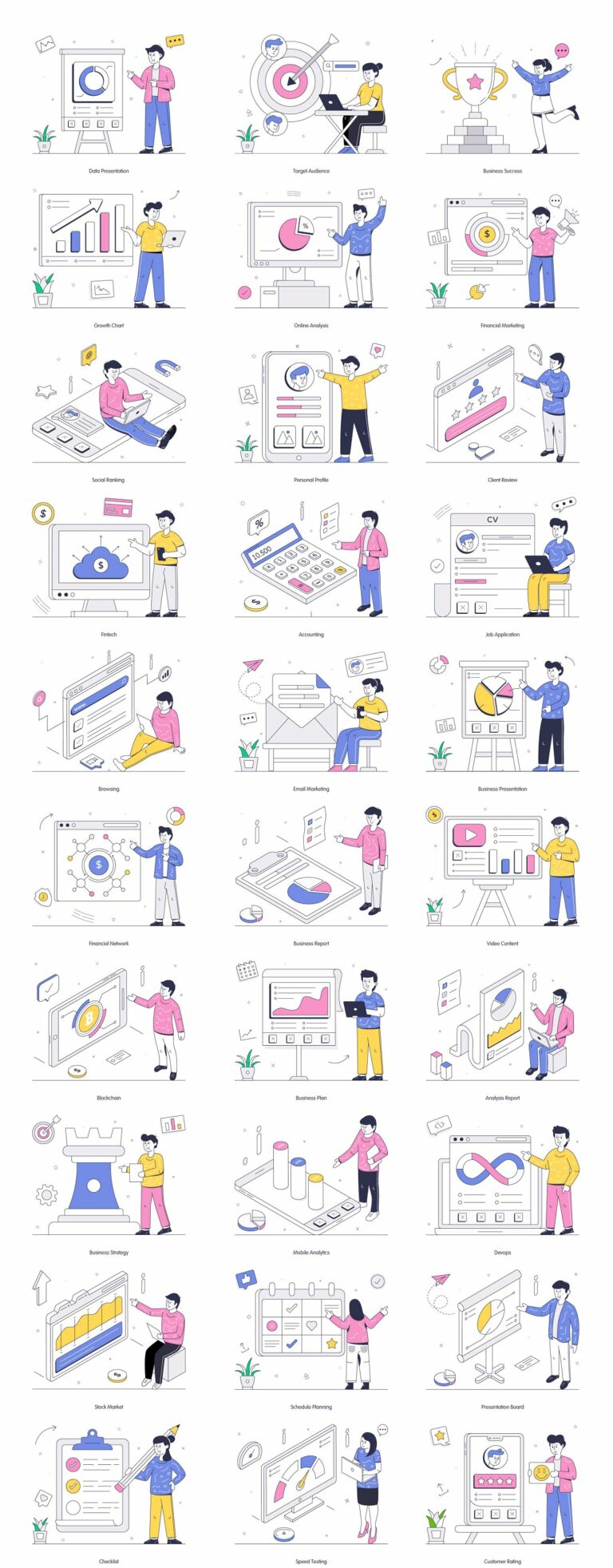 60 Perfect Swift Illustrations – MasterBundles