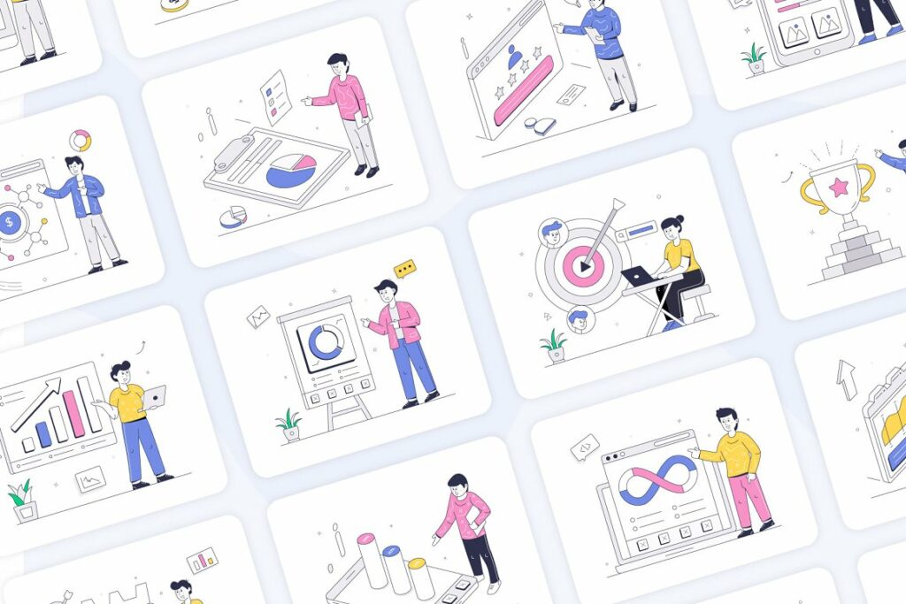 60 Perfect Swift Illustrations – MasterBundles