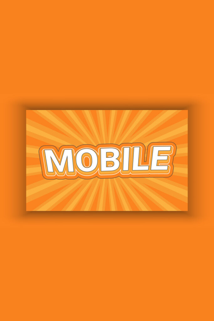 Mobile Effect Template with 3d Bold Style | MasterBundles
