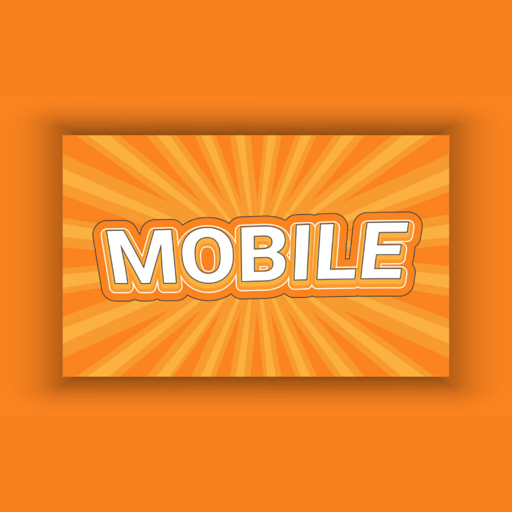 Mobile Effect Template with 3d Bold Style | MasterBundles