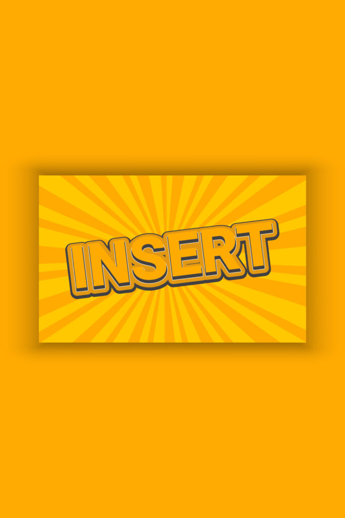 Insert effect template with 3d bold style | MasterBundles
