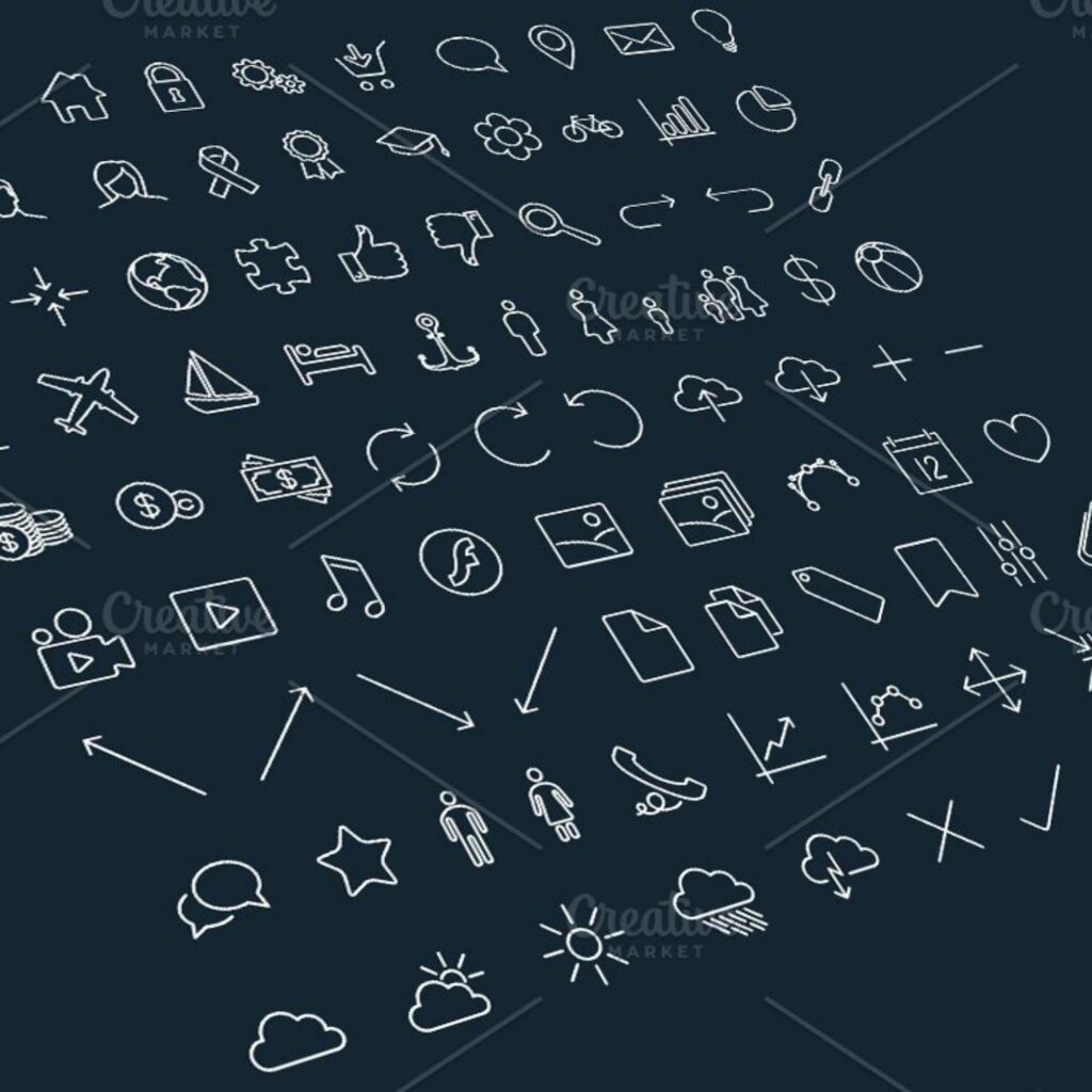 Thin Line Icon Collection – MasterBundles