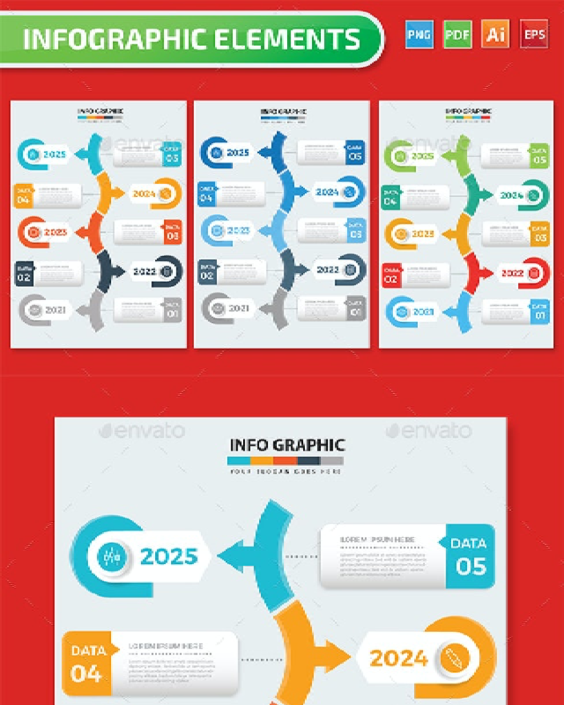 Timeline Infographics Design – MasterBundles