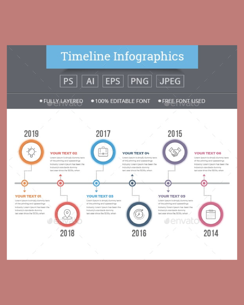 Timeline Infographics – MasterBundles