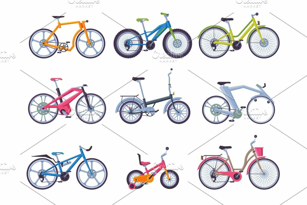 Collection of Various Bicycles – MasterBundles