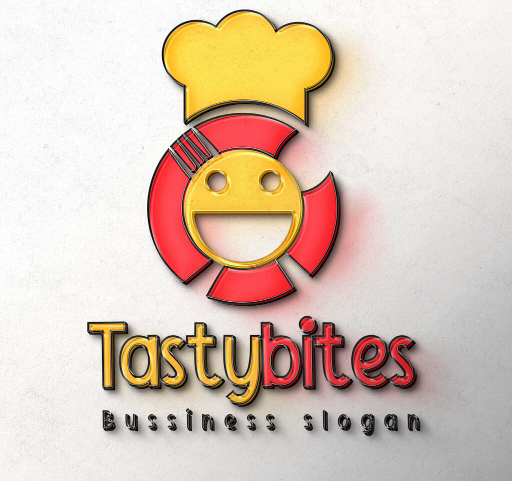 Happy Restaurant Logo - TastyBites - MasterBundles