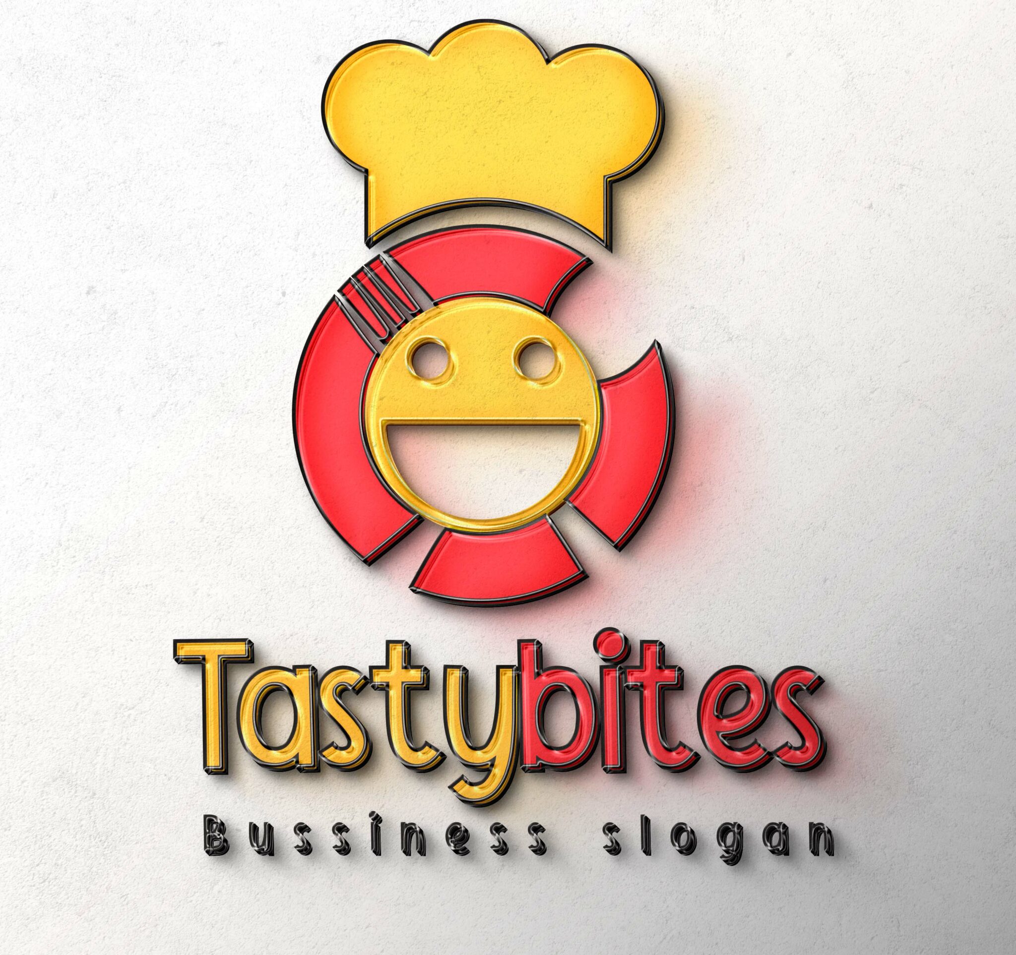 Happy Restaurant Logo - TastyBites - MasterBundles
