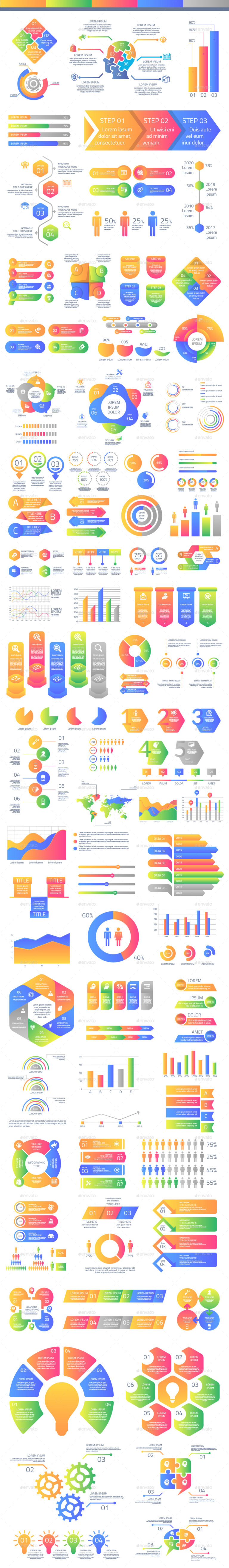 Ultra Modern Infographic Elements – MasterBundles