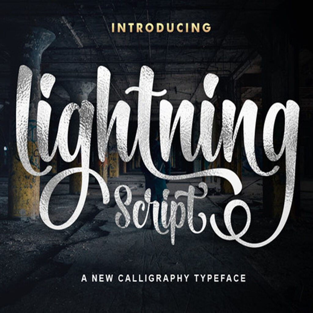 Lightning Script Font - MasterBundles