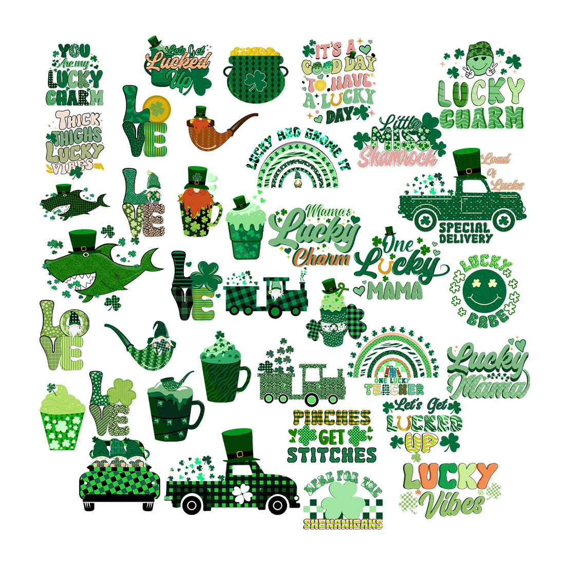 Retro St Patrick’s Day Bundle | MasterBundles