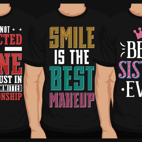 9 Best Typographic T-Shirt Designs Bundle - MasterBundles