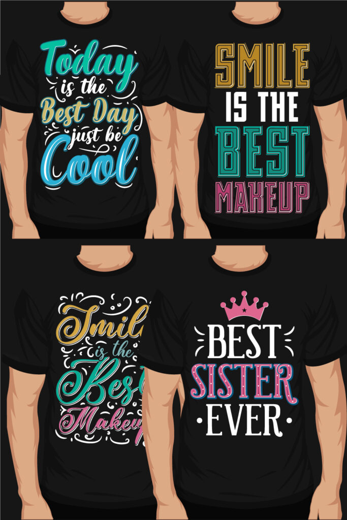 9 Best Typographic T-Shirt Designs Bundle - MasterBundles