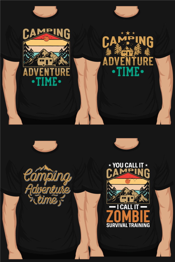 4 Best Camping T-Shirt Designs Bundle - MasterBundles
