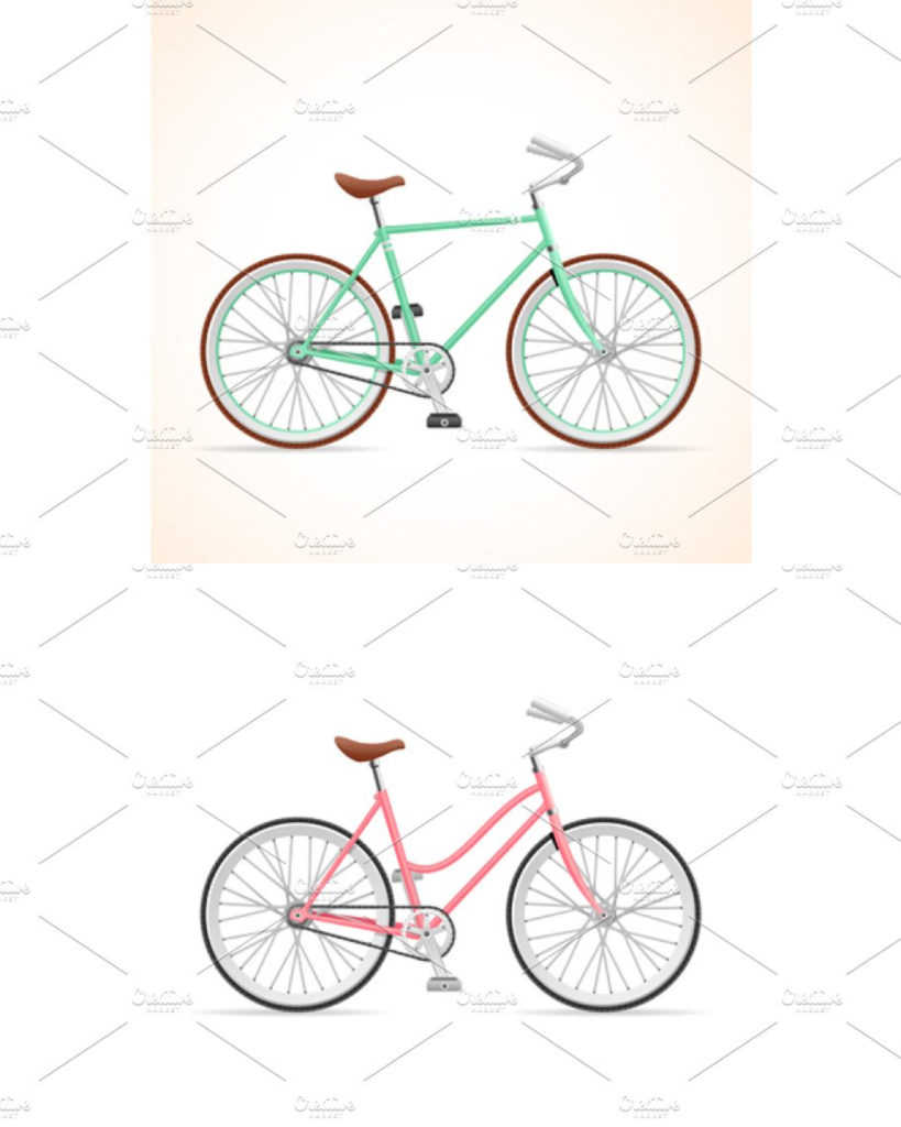 Vector Bicycle Hypster Set – MasterBundles