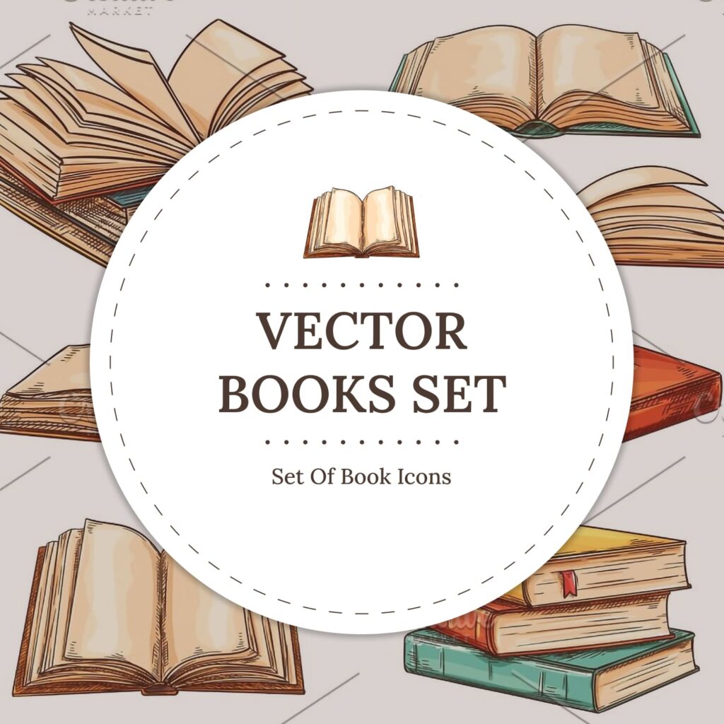 Vector Books Set – MasterBundles
