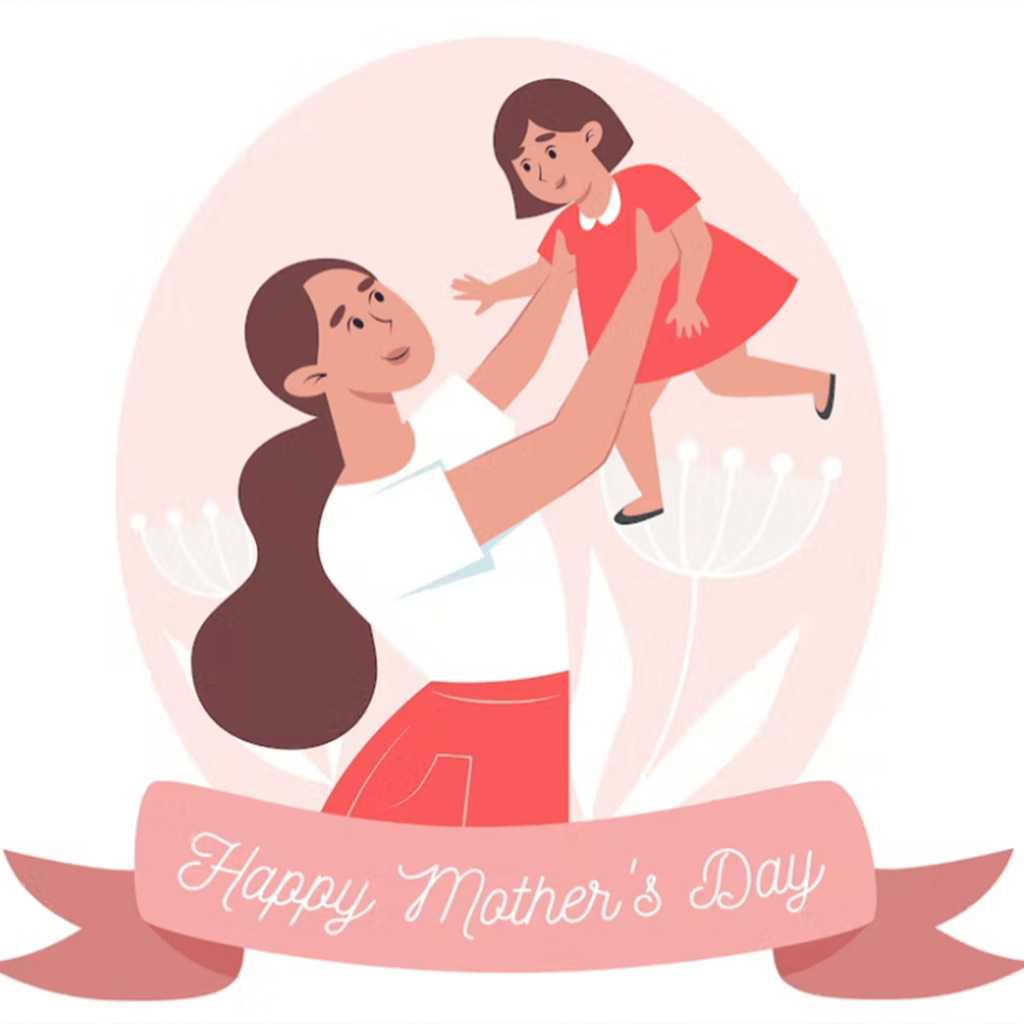 Happy Mother\'s Day Digital illustration Eps | MasterBundles