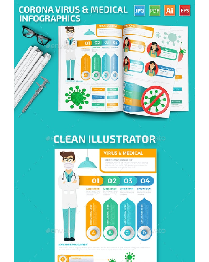 Virus & Medical Infographics – MasterBundles