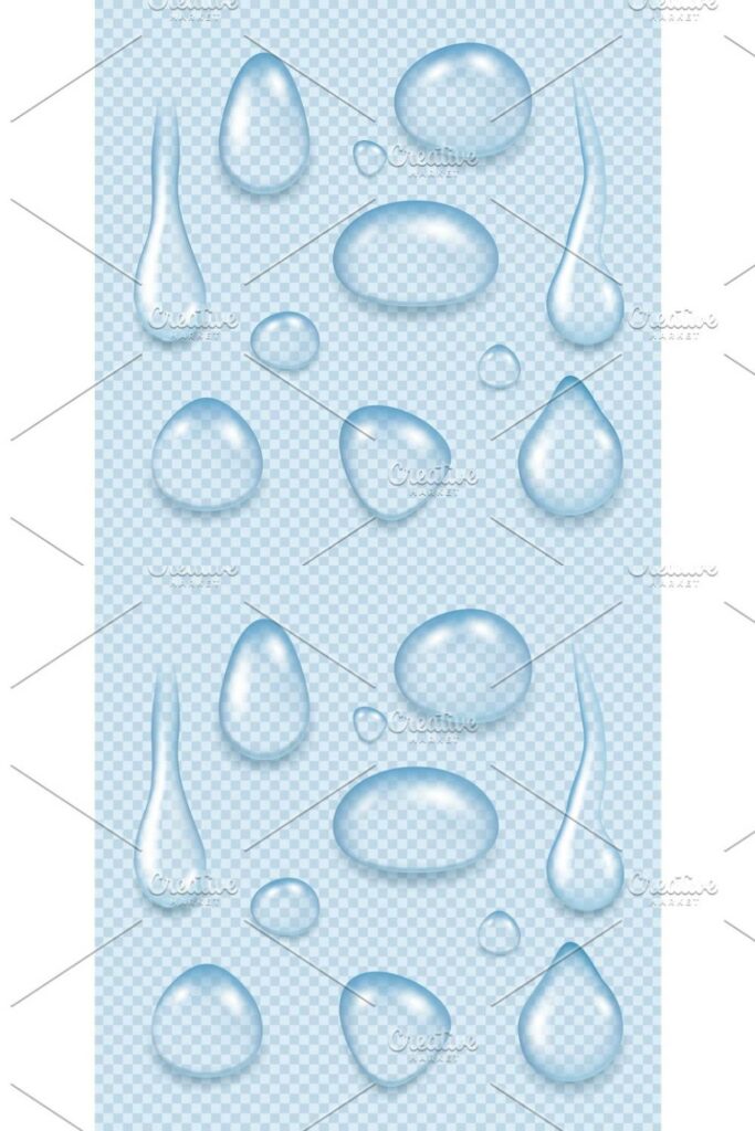 Water Drops. Aqua Fresh Liquid – MasterBundles