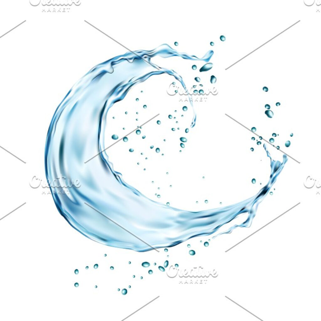 Water Splash Wave Swirl Liquid Drops – MasterBundles