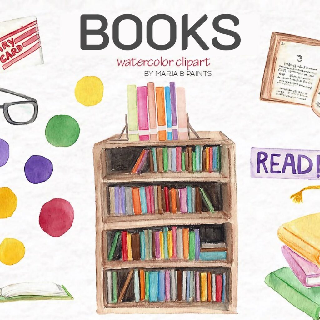 Watercolor Vintage Book Clipart – MasterBundles Watercolor Vintage Book Clipart – MasterBundles