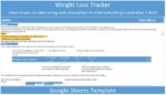 Editable Weight Loss Tracker Template for Google Sheets - MasterBundles