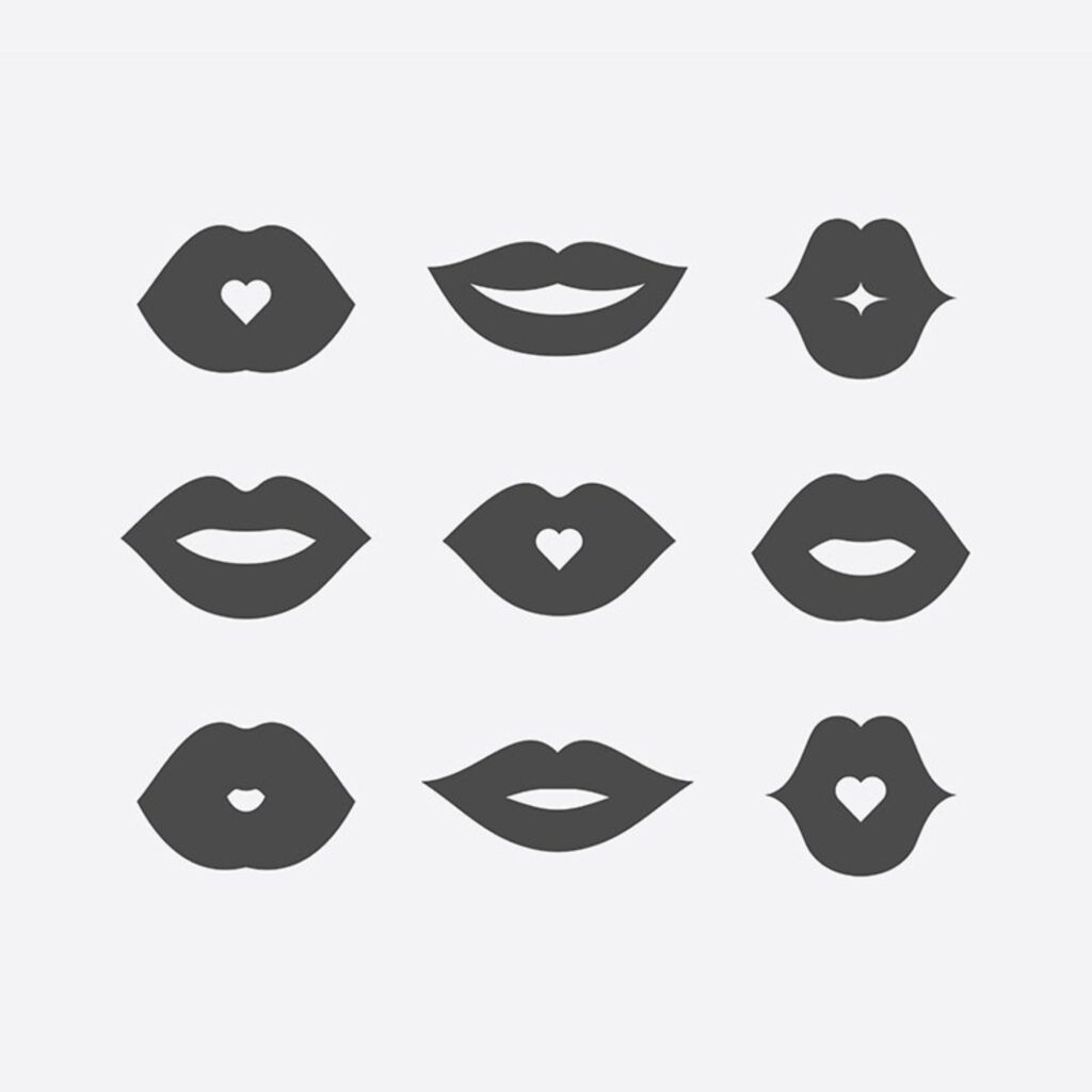 Women Lips Icon Set – MasterBundles