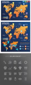 World Map Infographics – MasterBundles