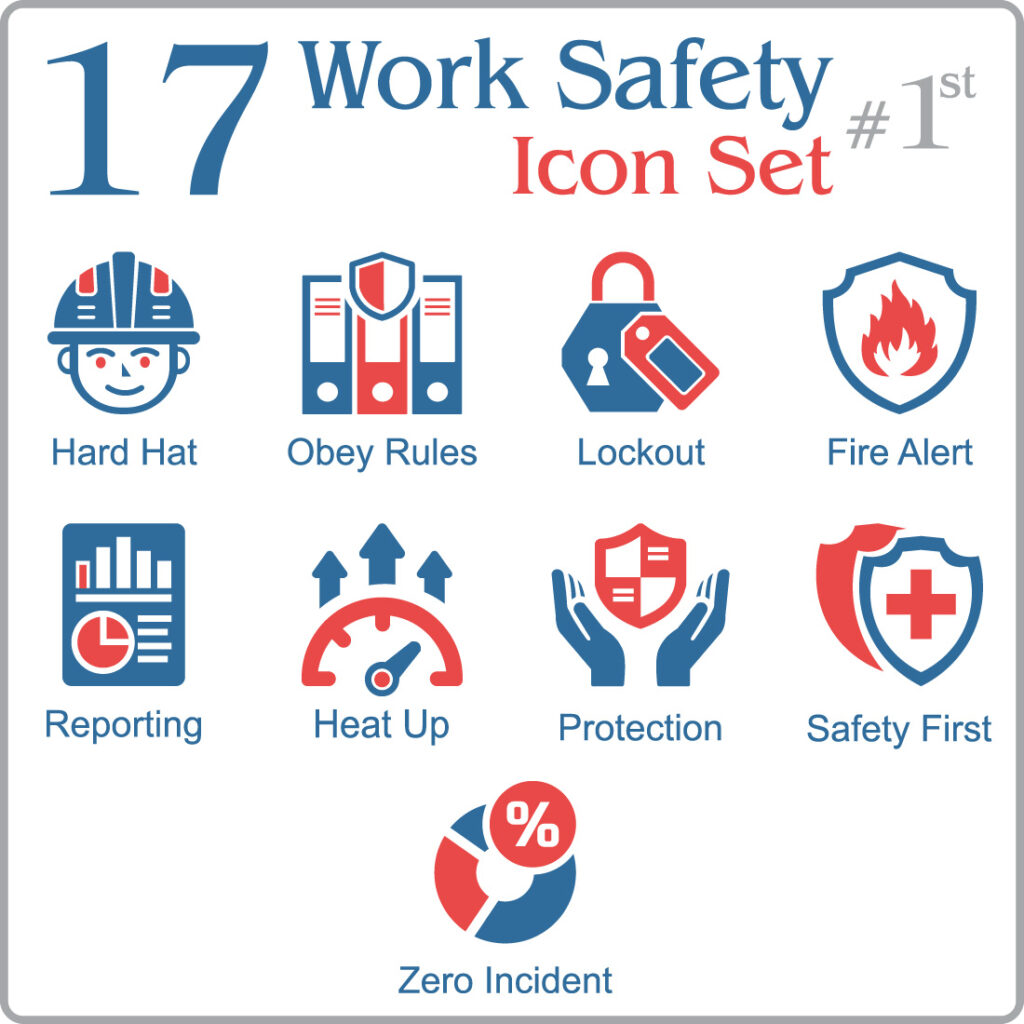 17 Work Safety Icon Set - MasterBundles
