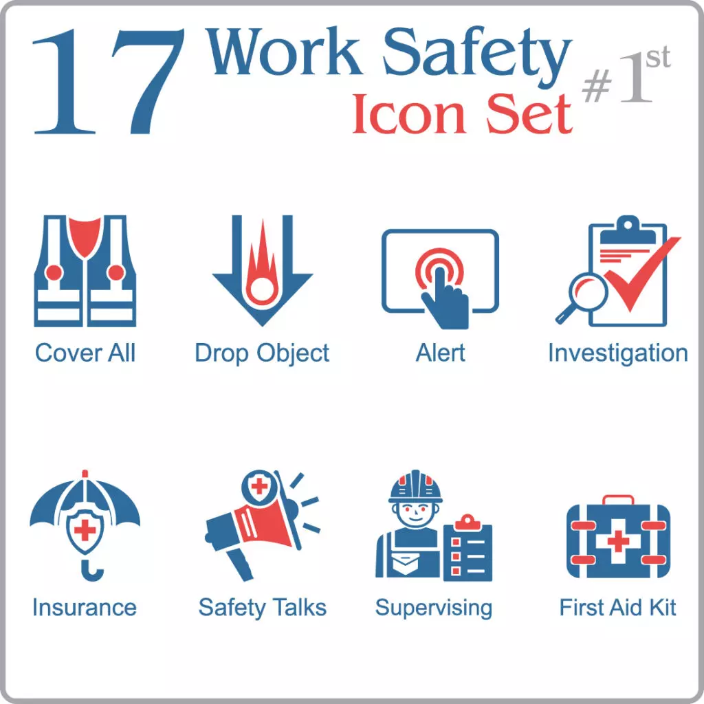 17 Work Safety Icon Set - MasterBundles