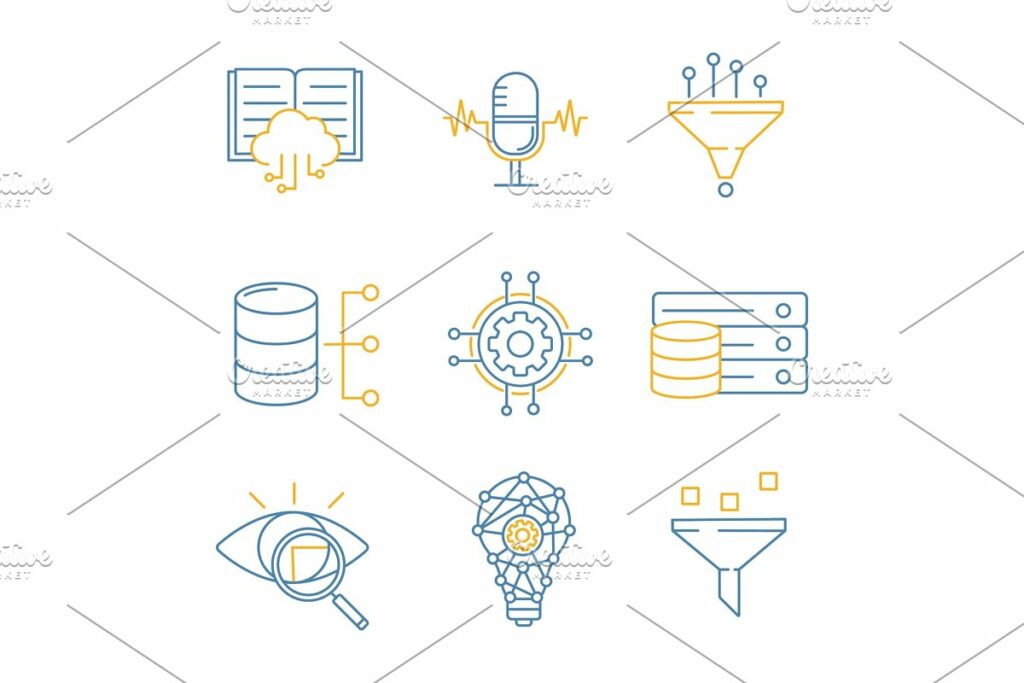 Machine Learning Color Icons Set – MasterBundles