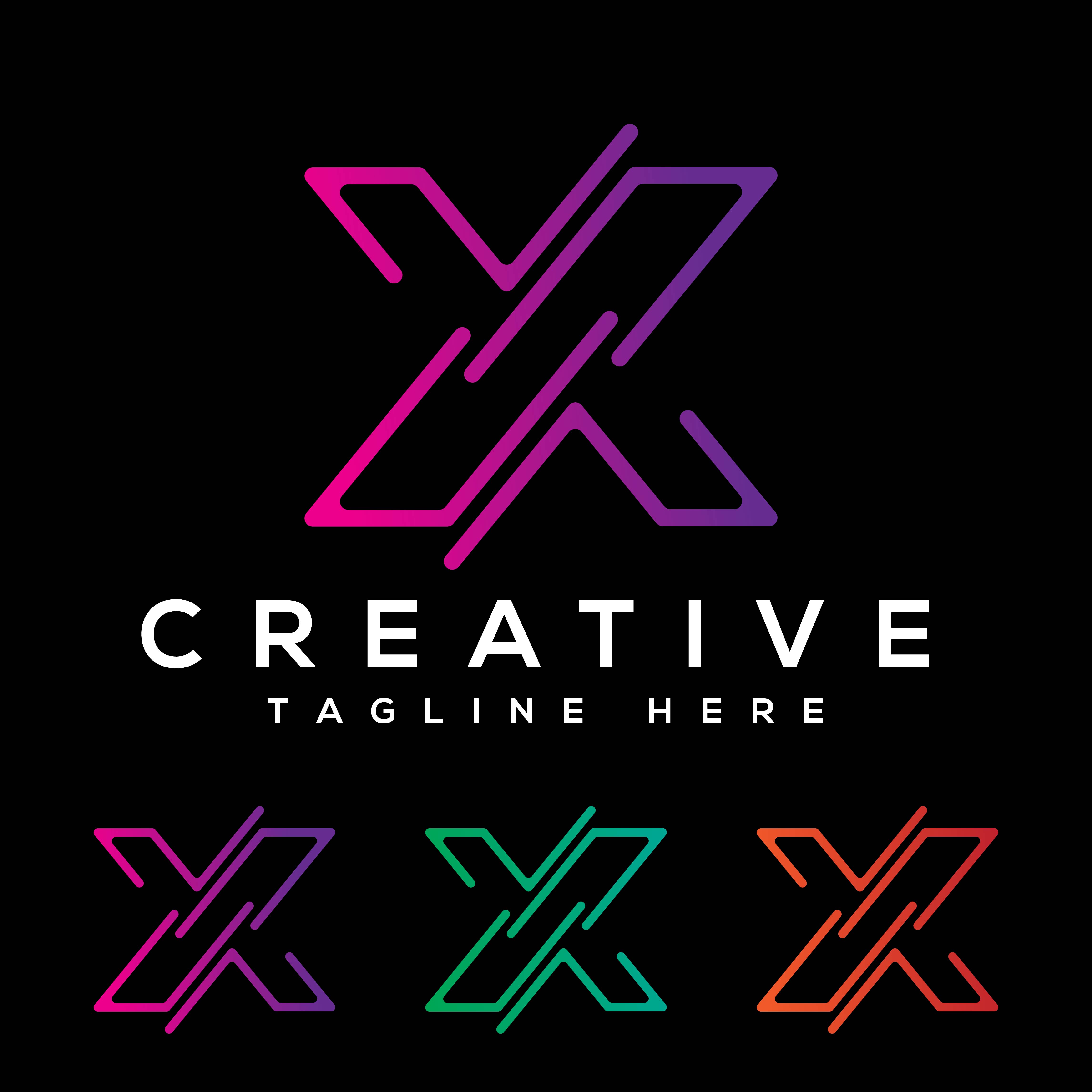 Letter X Logo Design MasterBundles