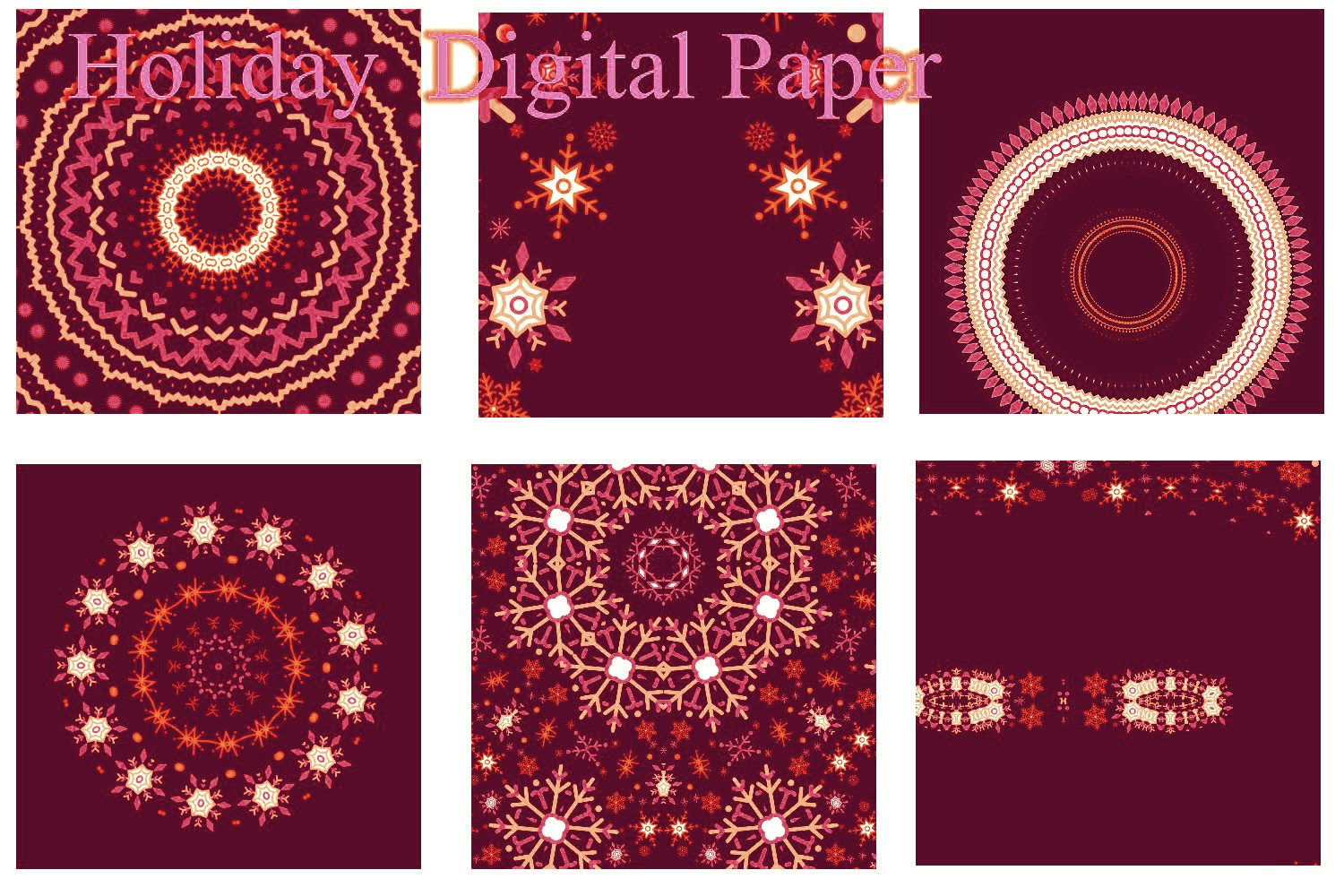 Smokey Bourbon Fire Digital Paper Holiday Inspired JPG - MasterBundles